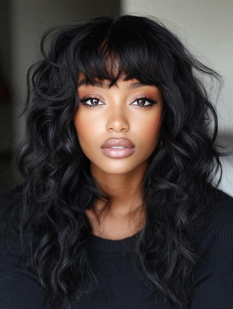 "Explore Gorgeous Weave Hairstyles with Bangs for a Chic and Versatile ...