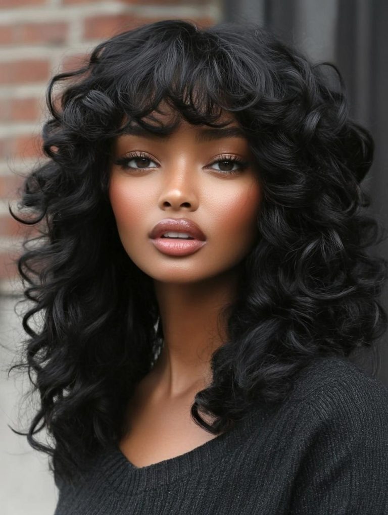 "Explore Gorgeous Weave Hairstyles with Bangs for a Chic and Versatile ...
