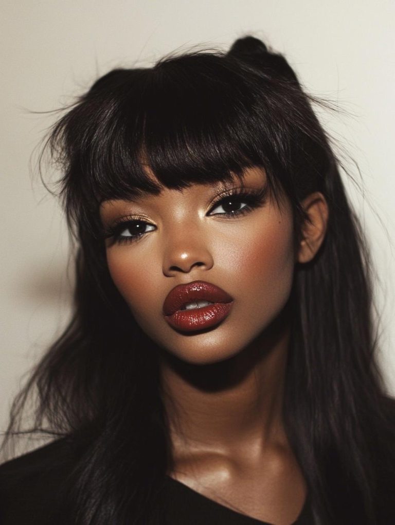 "Explore Gorgeous Weave Hairstyles with Bangs for a Chic and Versatile ...