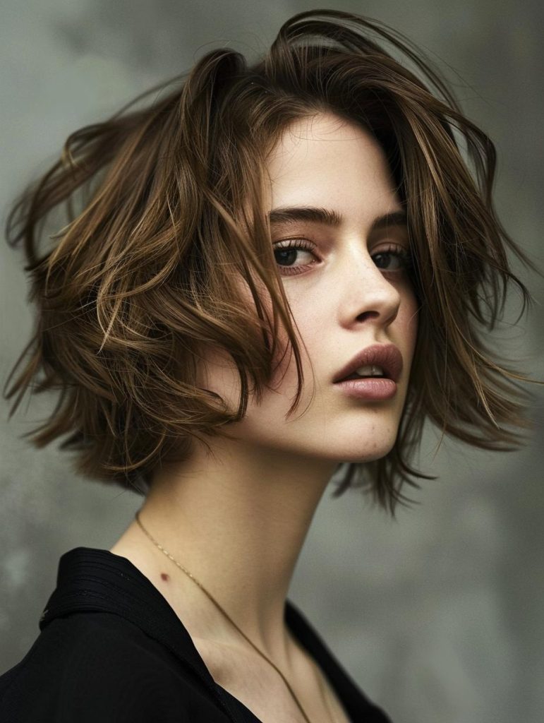 Casually Stylish: 28 Messy Medium Bob Hairstyles - Style US