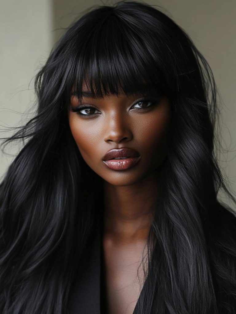 "Explore Gorgeous Weave Hairstyles with Bangs for a Chic and Versatile ...