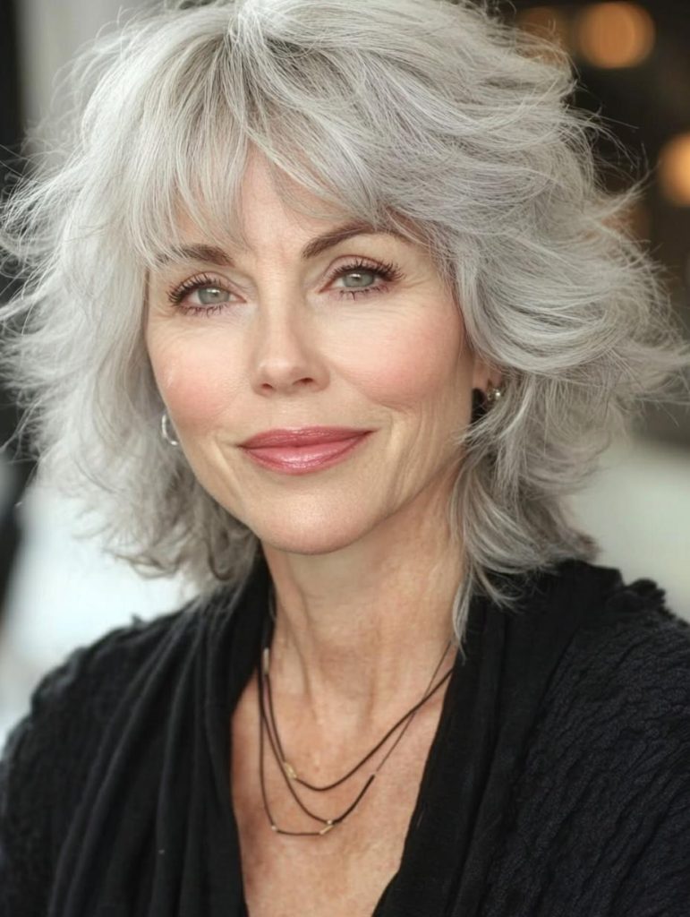 Chic Shag Hairstyles for Women Over 60: Embrace Timeless Elegance with ...