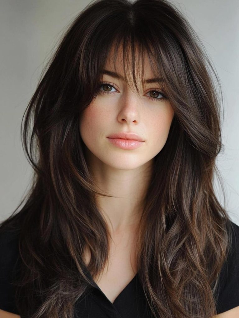 Layered with Bangs: 24 Long Haircuts to Rock This Year - Style US