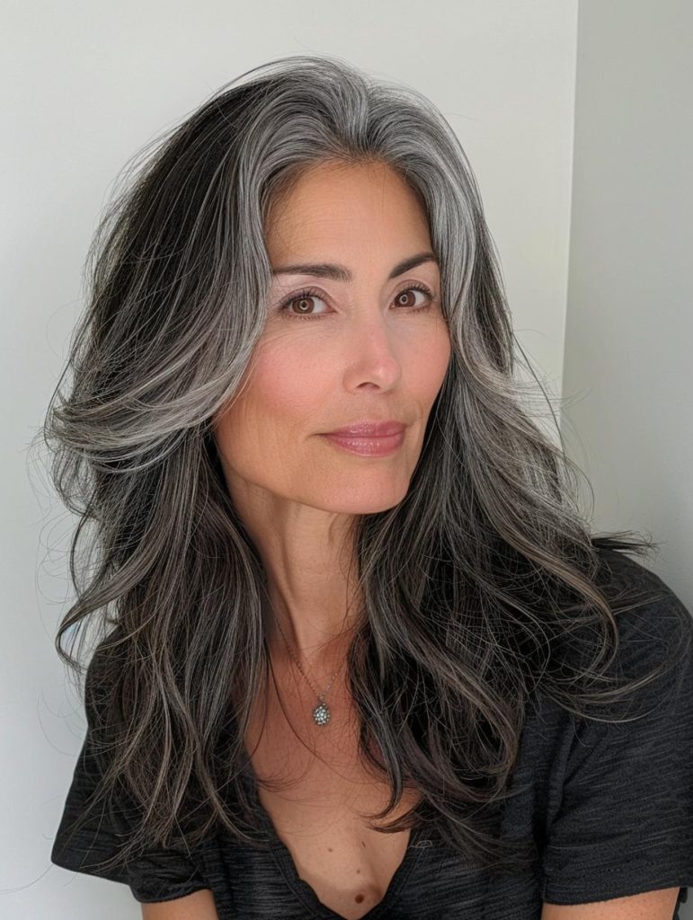 Seamless Gray Blending for Dark Hair: Flaunt Your Silver Strands with ...