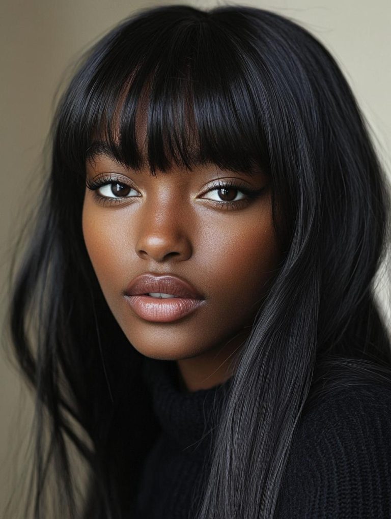 "Explore Gorgeous Weave Hairstyles with Bangs for a Chic and Versatile ...