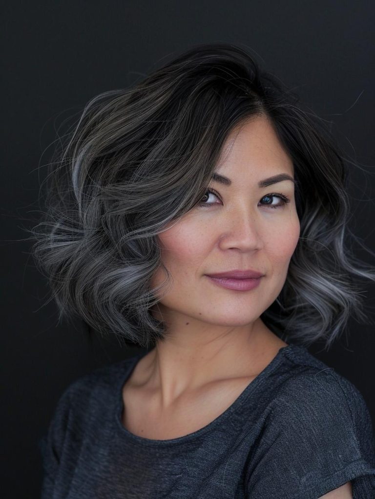 Seamless Gray Blending for Dark Hair: Flaunt Your Silver Strands with ...