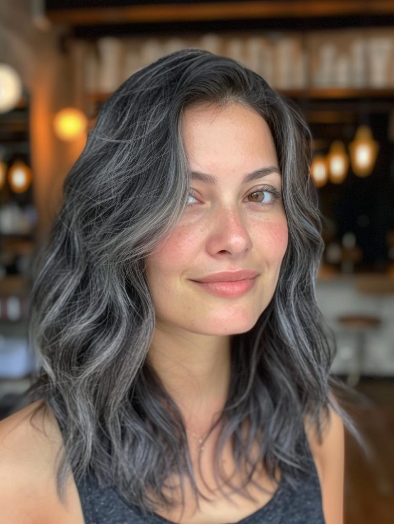 Seamless Gray Blending for Dark Hair: Flaunt Your Silver Strands with ...