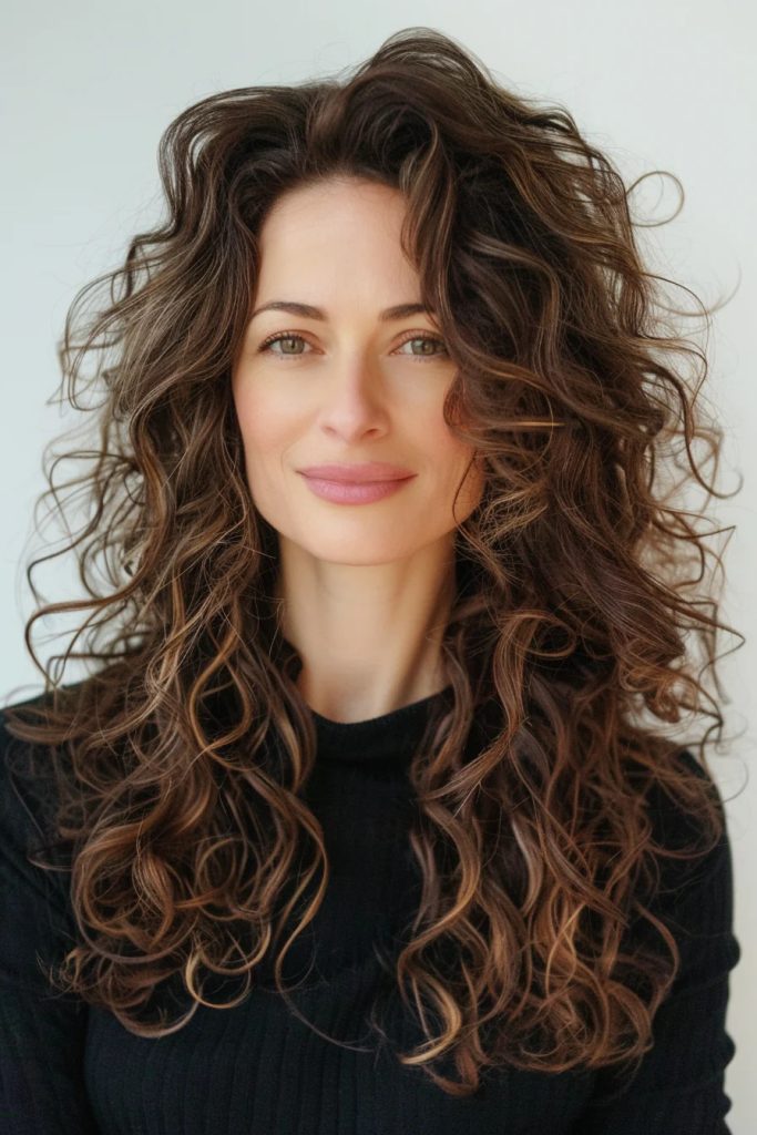 "34 Stylish Long Hairstyles for Women Over 40 to Try in 2024" - Style US