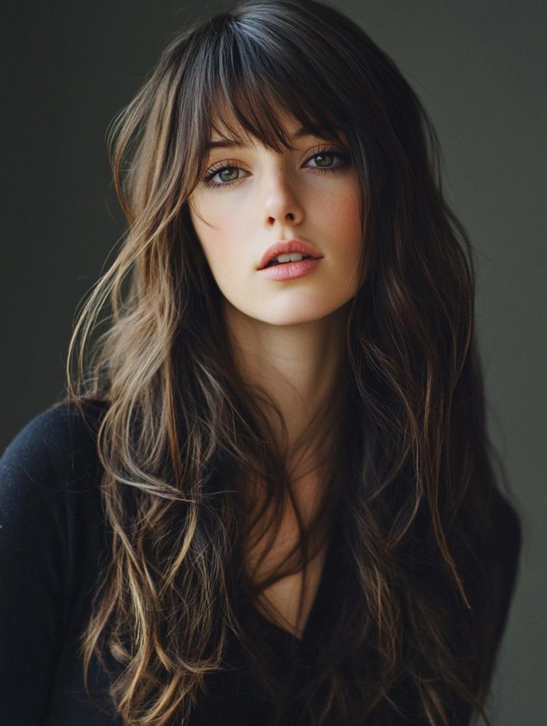 Long Hair Perfection: 24 Bangs and Layers to Elevate Your Style - Style US